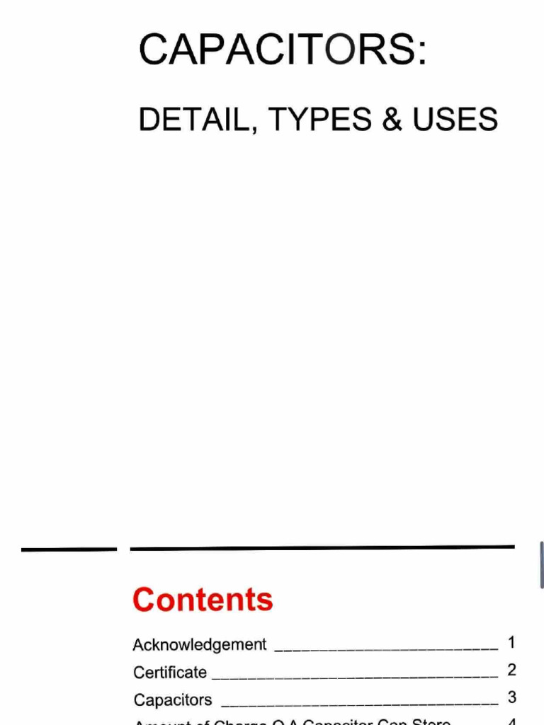 Capacitor | PDF