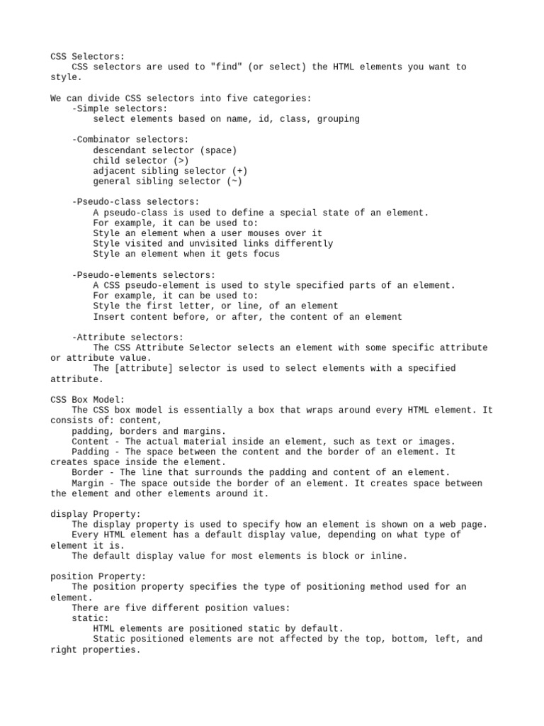 Css Pdf Page Layout Web Design