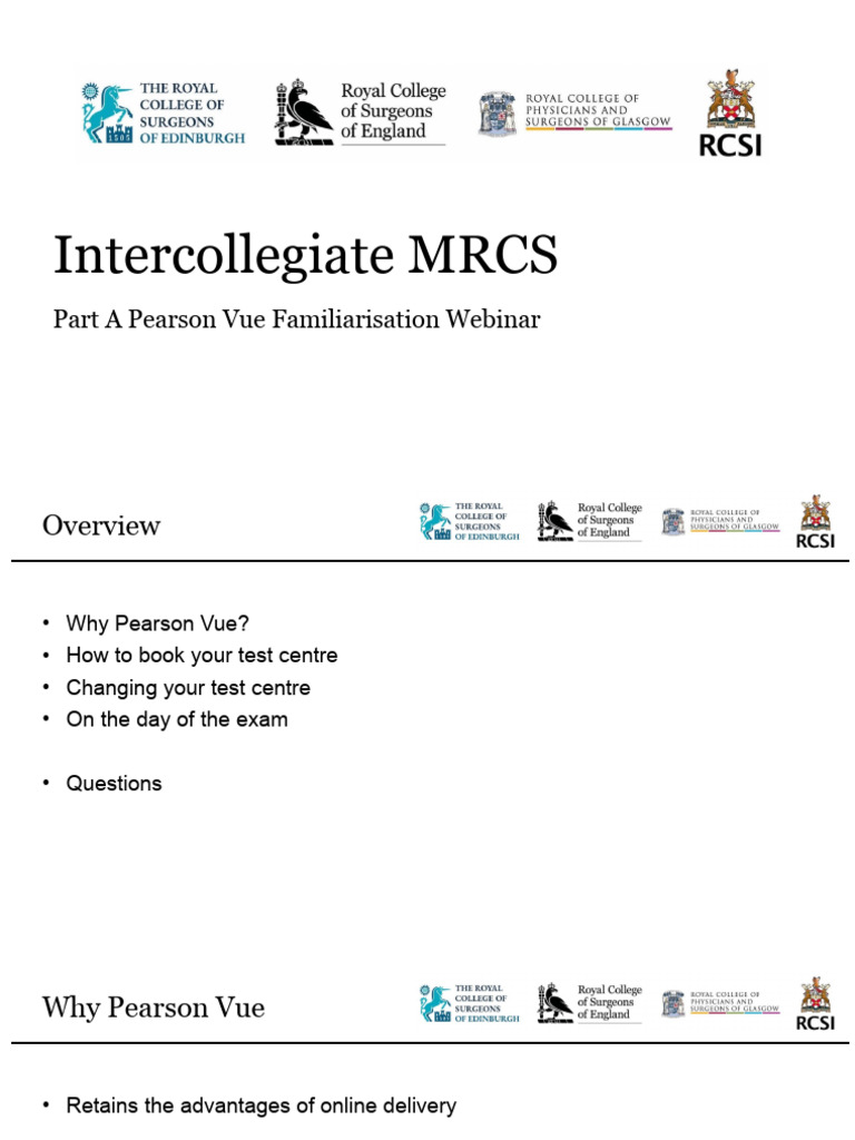 Intercollegiate Pearson Vue Webinar FINAL | PDF | Computing