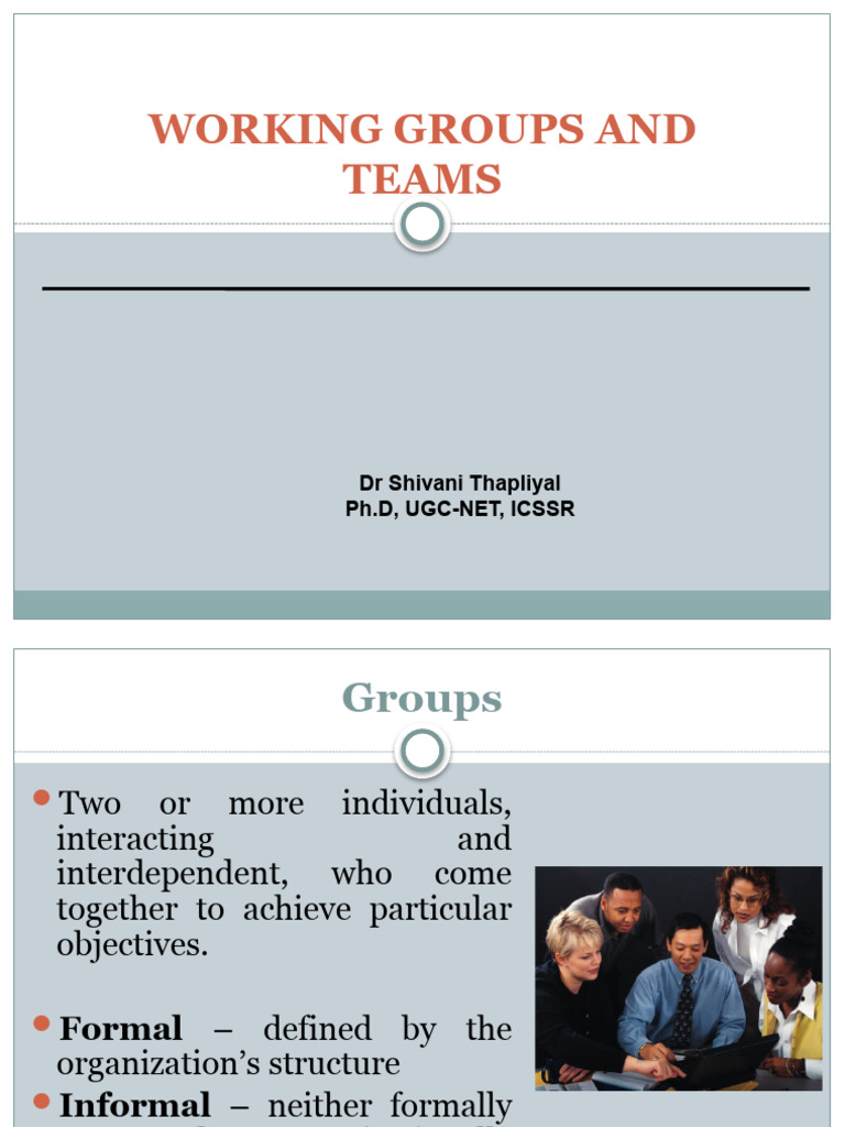 M3 Working in Groups and Teams | PDF | Group Cohesiveness | Behavioural Sciences