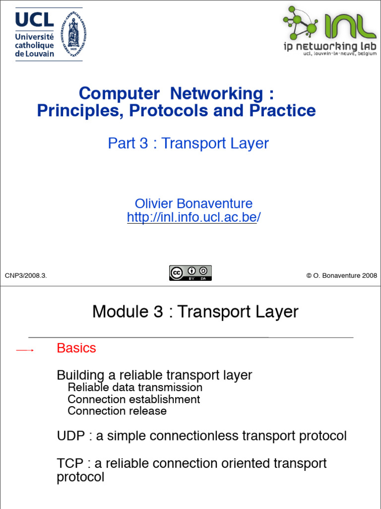 3 Transport | PDF | Computer Network | Internet Protocols