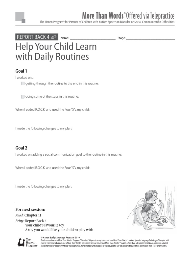 2-Report Back 4 Help Your Child Learn With Daily Routines | PDF ... 2-Report Back 4 Help Your Child Learn With Daily Routines | PDF ...