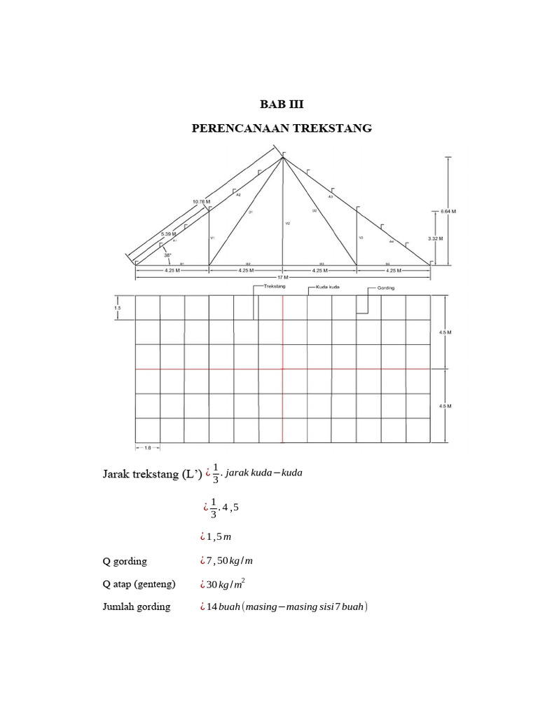Perencanaan Trestang Baja Berat | PDF