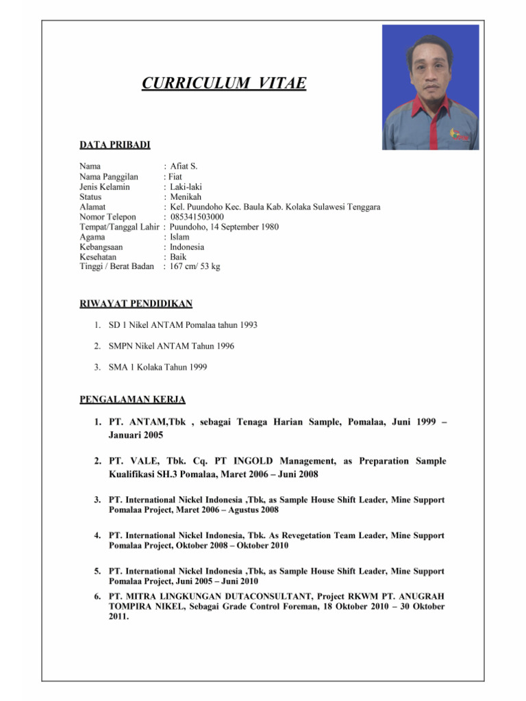 Revisi CV Asli - Merged | PDF