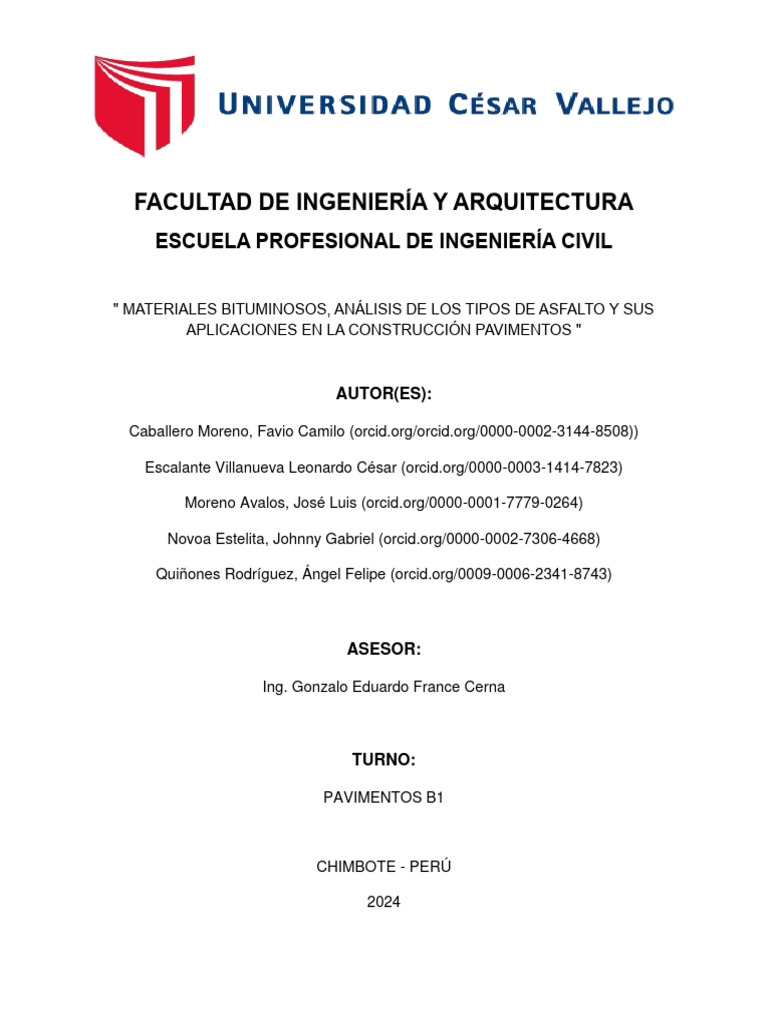 Materiales Bituminosos - Pavimentos b1 | PDF | Hidrocarburos | Petróleo