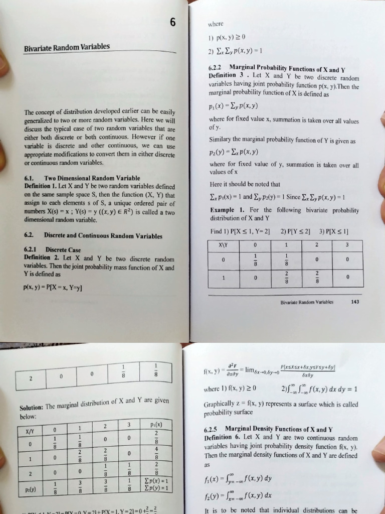 6) Bivariate Random Variables | Download Free PDF | Probability Distribution | Probability Theory