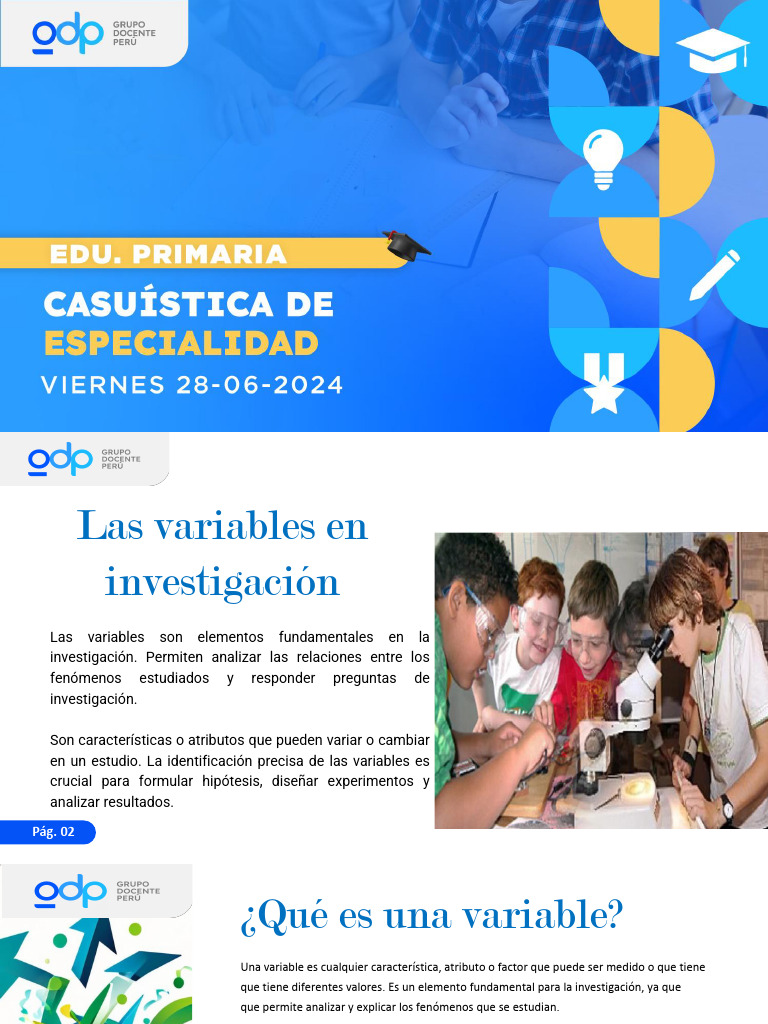 Variables en Investigación: Guía Esencial | PDF | Enseñando | Método de ...