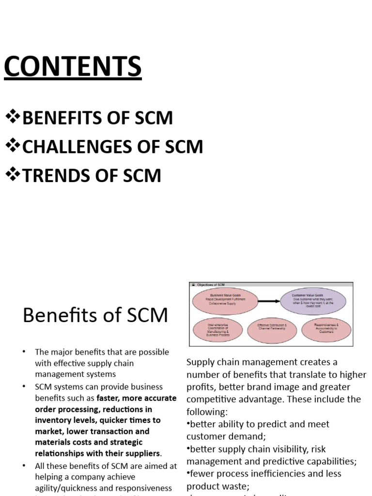 Benefits and Challenges of SCM | PDF | Supply Chain Management | Supply ...
