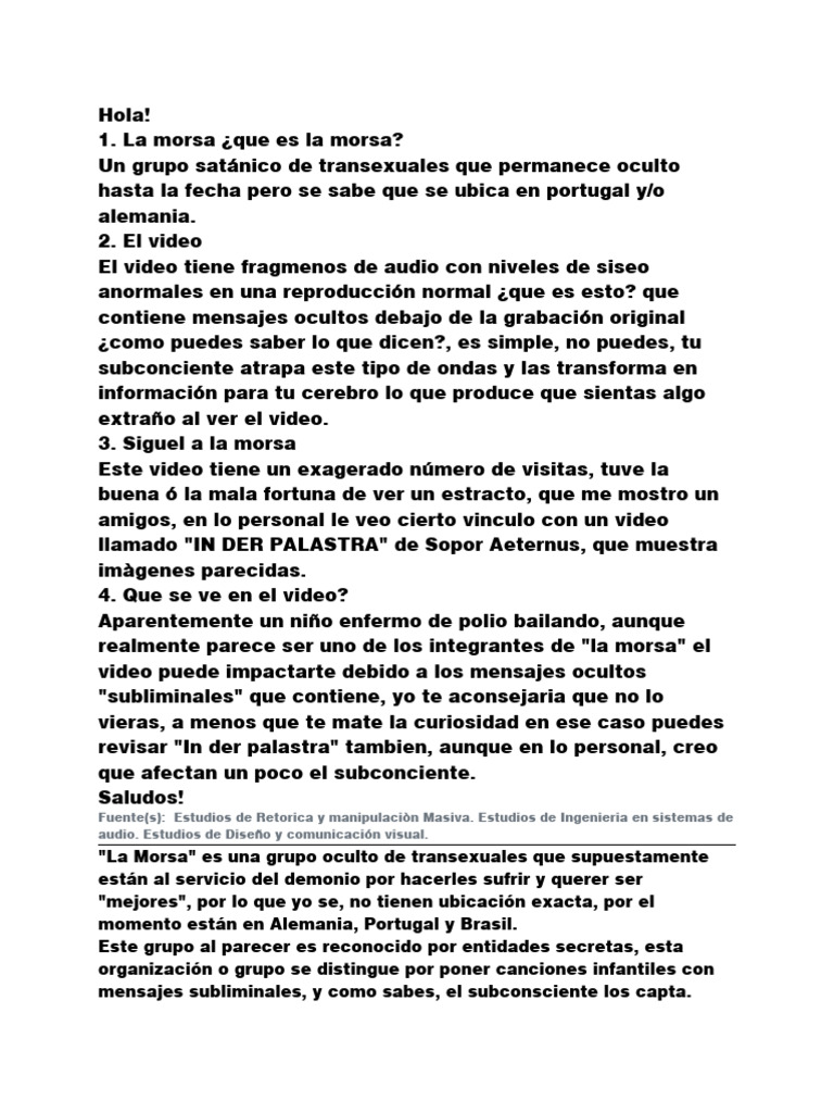 Informacion Real Morsa | PDF | Arte