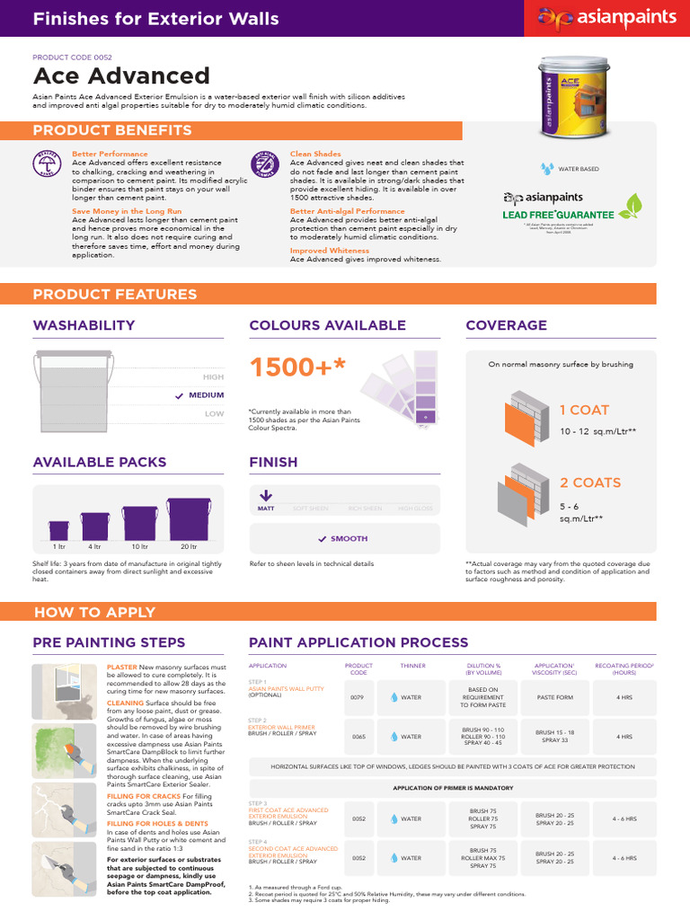 Ace Advanced New | PDF | Paint | Acrylic Paint