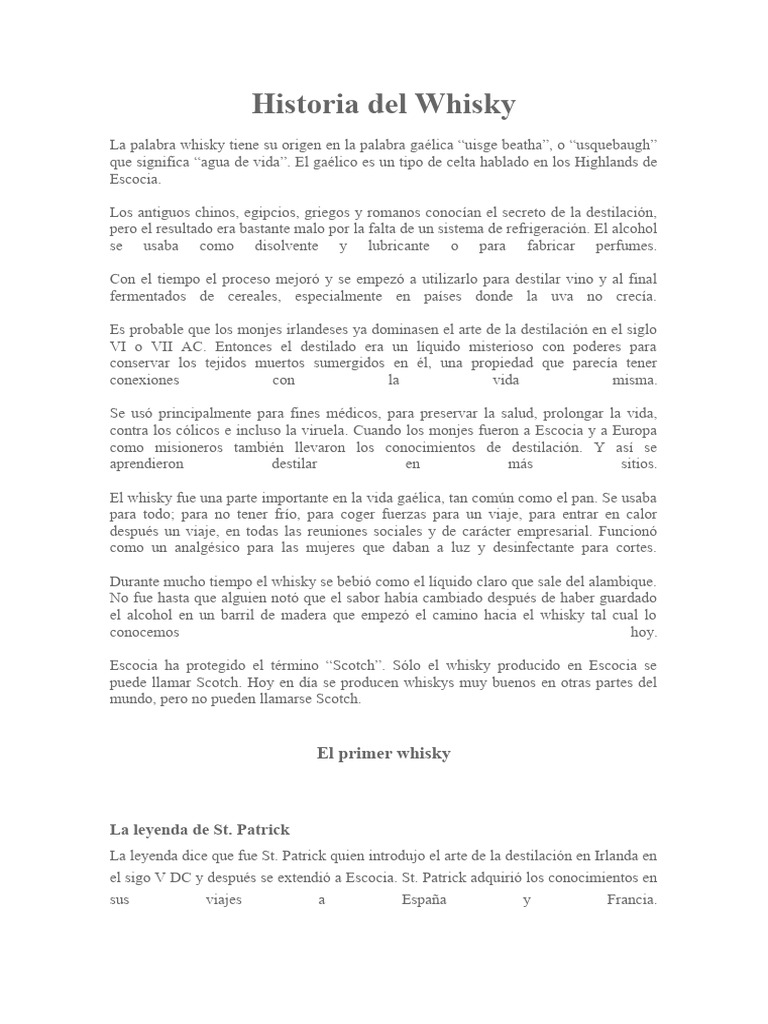 Whisky | PDF | Whisky | Destilación