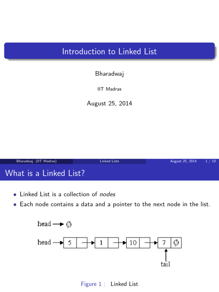 Linked List Intro Download Free Pdf Pointer Computer Programming Computer Data