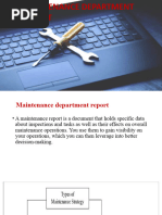 Maintenance Report Template | PDF