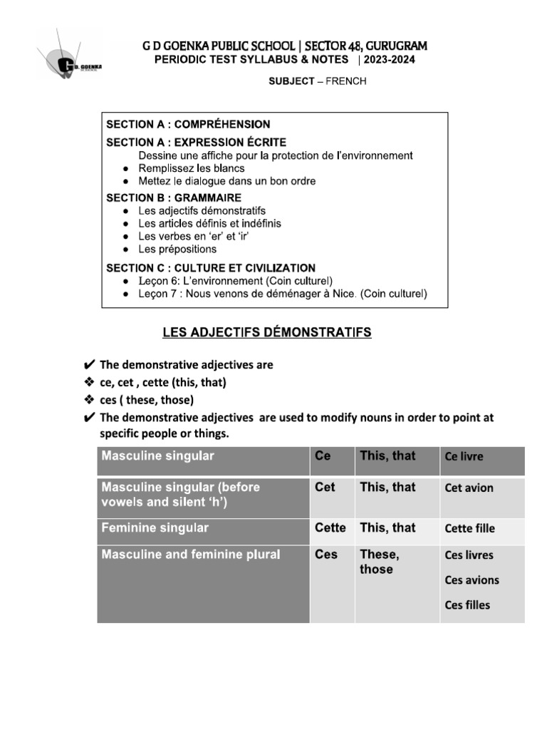 pt-2 French Notes | PDF
