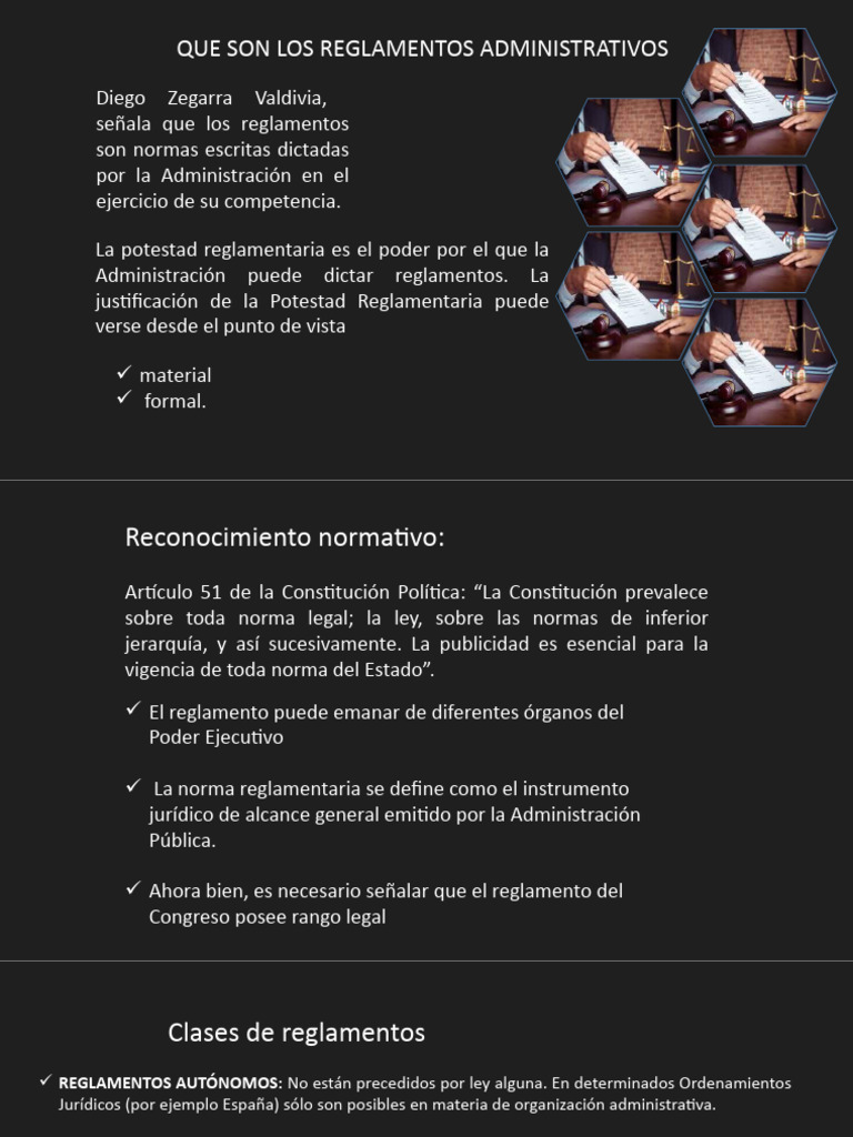 Ppt. Reglamento y Hecho Administrativo | PDF | Regulación | Ciencias Políticas