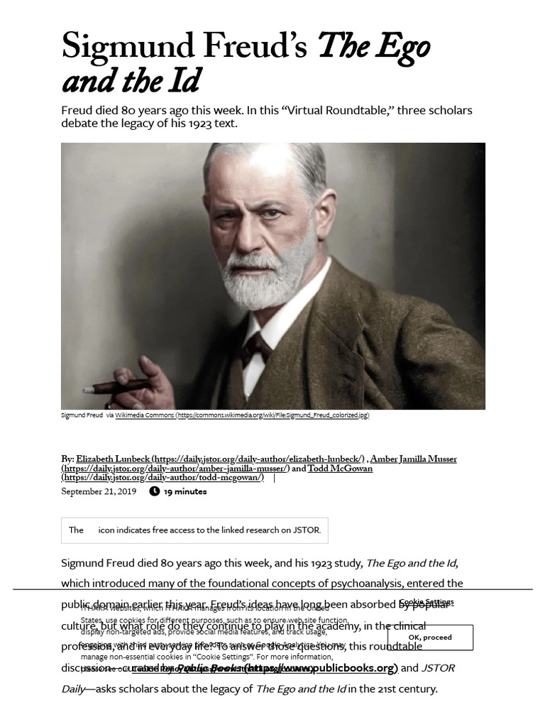 Sigmund Freud | PDF | Id | Ego Psychology