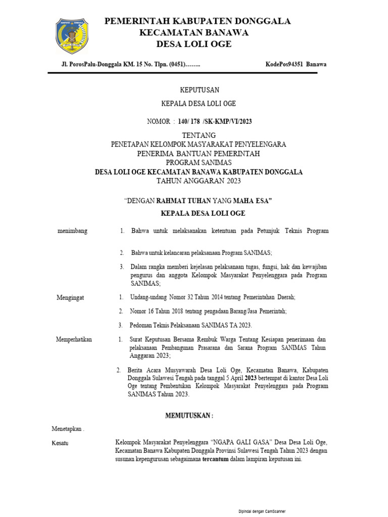 SK KMP Loli Oge | PDF