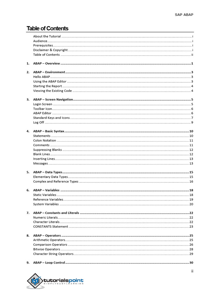 ABAP | PDF | Data Type | Parameter (Computer Programming)