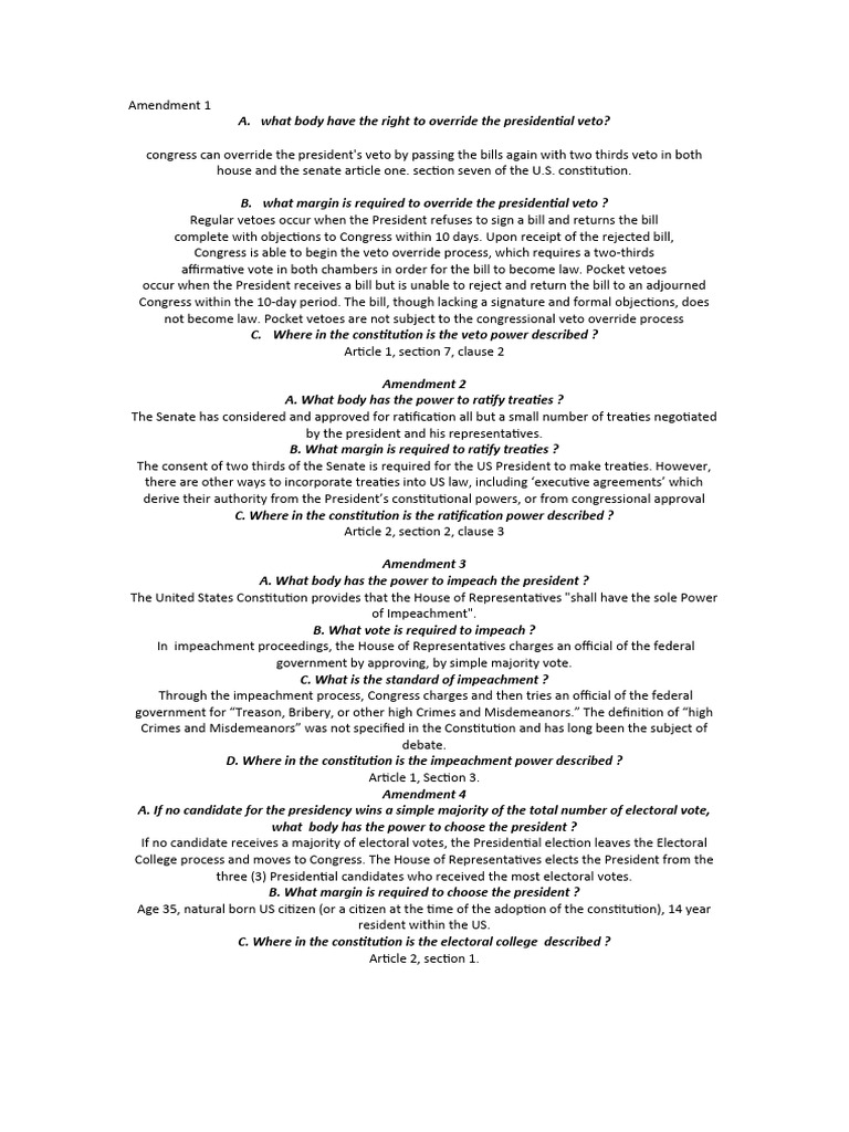 Assignment 1 | PDF | Ratification | Presidents Of The United States