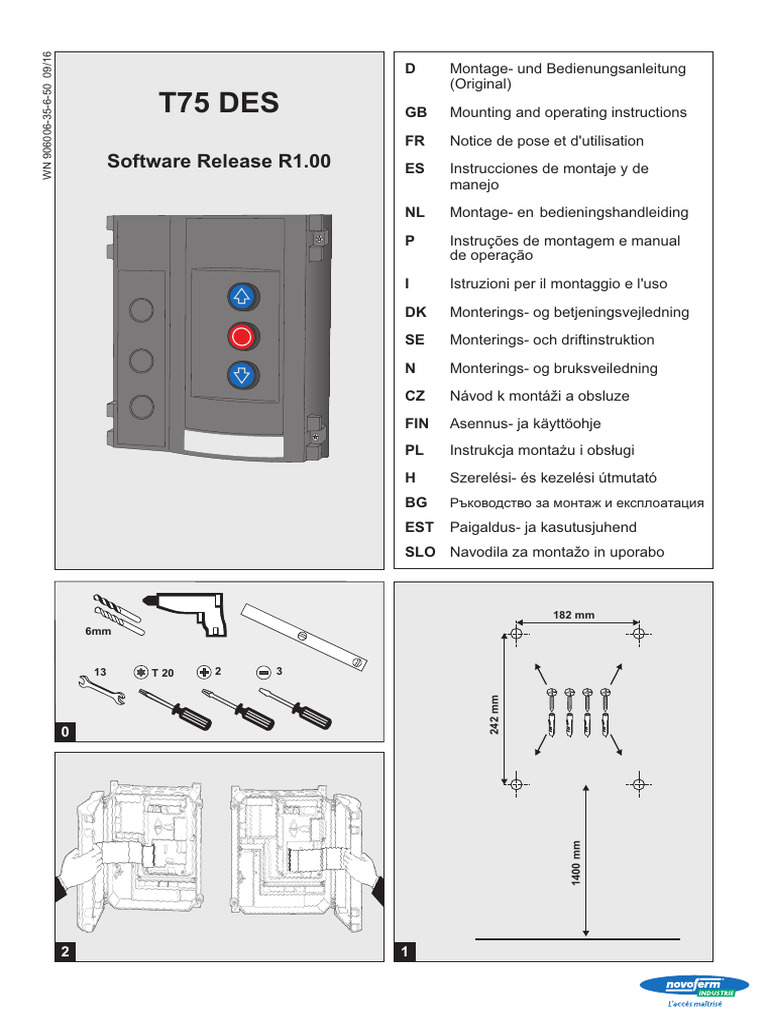 Novoferm T75 Des | PDF