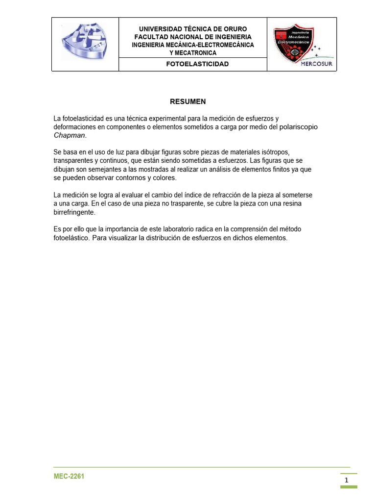 Proyecto Final Resis 2 | PDF | Polarización (ondas) | Ligero