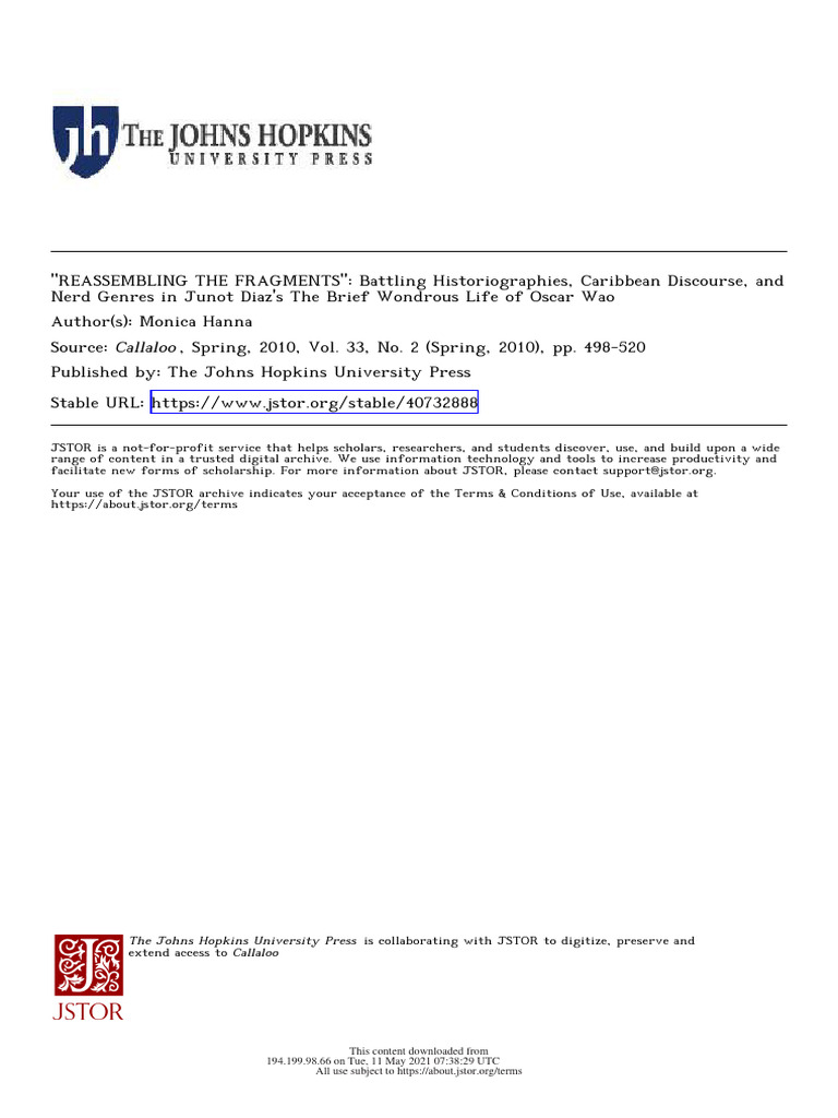 Reassembling The Fragments | PDF | General Fiction Reassembling The Fragments | PDF | General Fiction