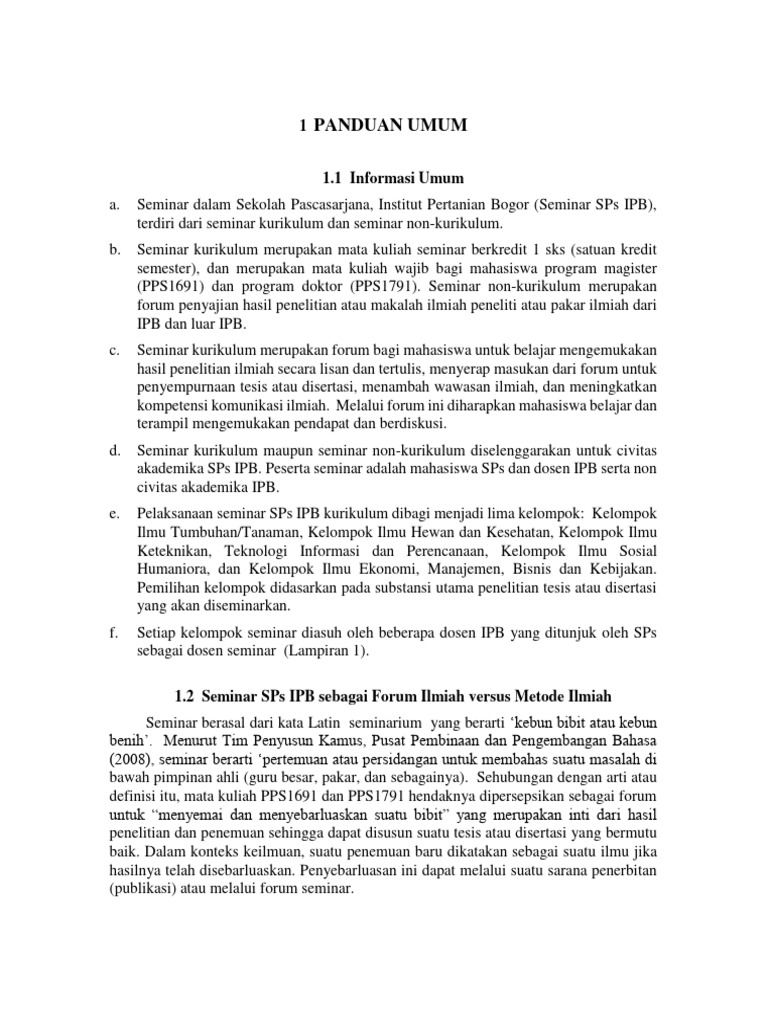 Panduan Seminar 2022 ISI | PDF