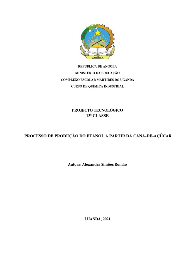 Alexandra Simões Ramão-Tcc-Cemu-2021-1 | PDF | Etanol | Cana de açúcar