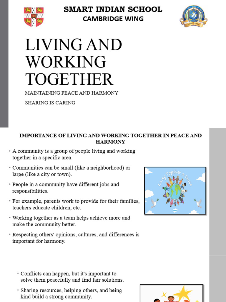 Living and Working Together-1 | PDF | Community | Social Psychology
