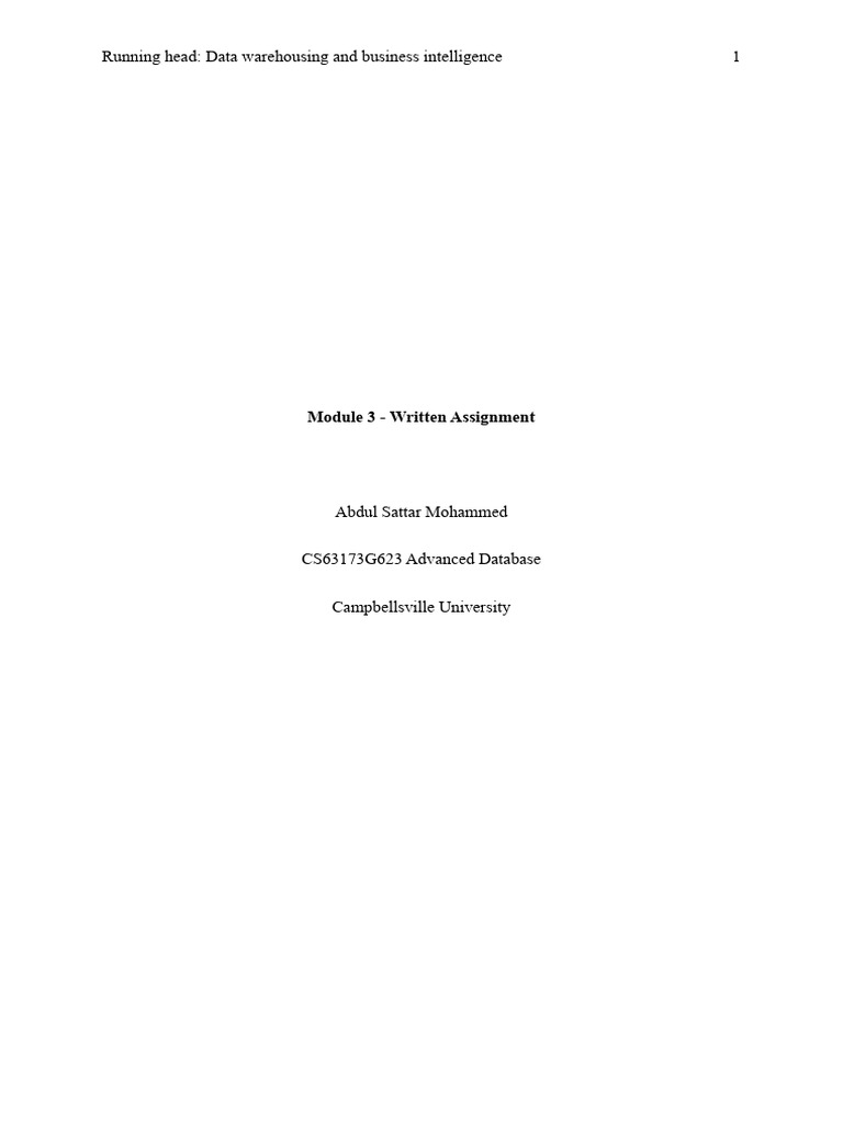 ABDUL SATTAR - Module 3 - Written Assignment | PDF | Business ...