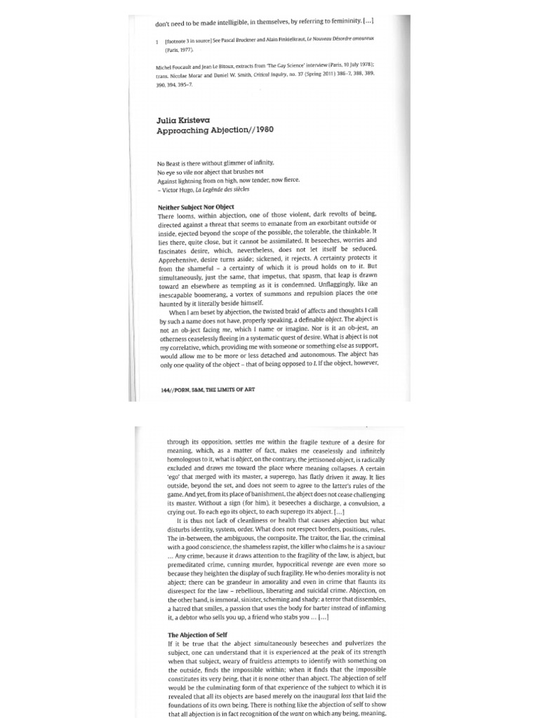 Approaching Abjection | PDF