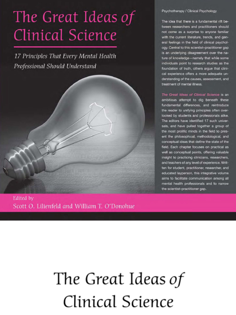 Lilienfeld, S. O. - The Great Ideas of Clinical Science. 17 Principles ...