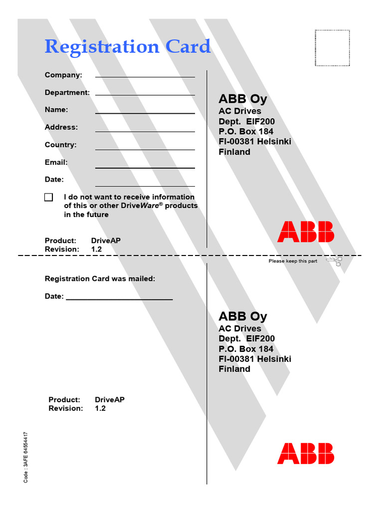 Registration Card | PDF
