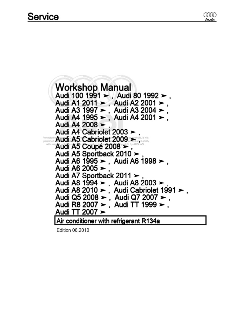 User Manual Audi A4 (2001) (English - 199 Pages) | PDF