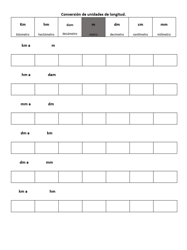 Conversión de Unidades de Longitud | PDF