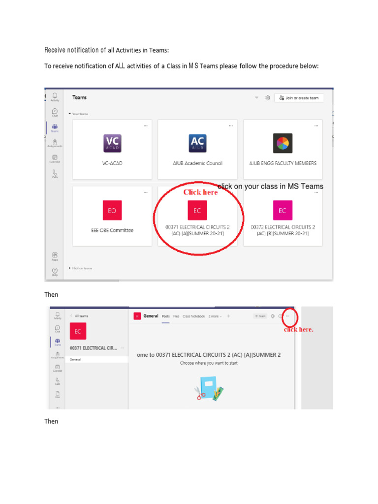 0 - Receive Class Notification in MS Teams - Summer24 | PDF