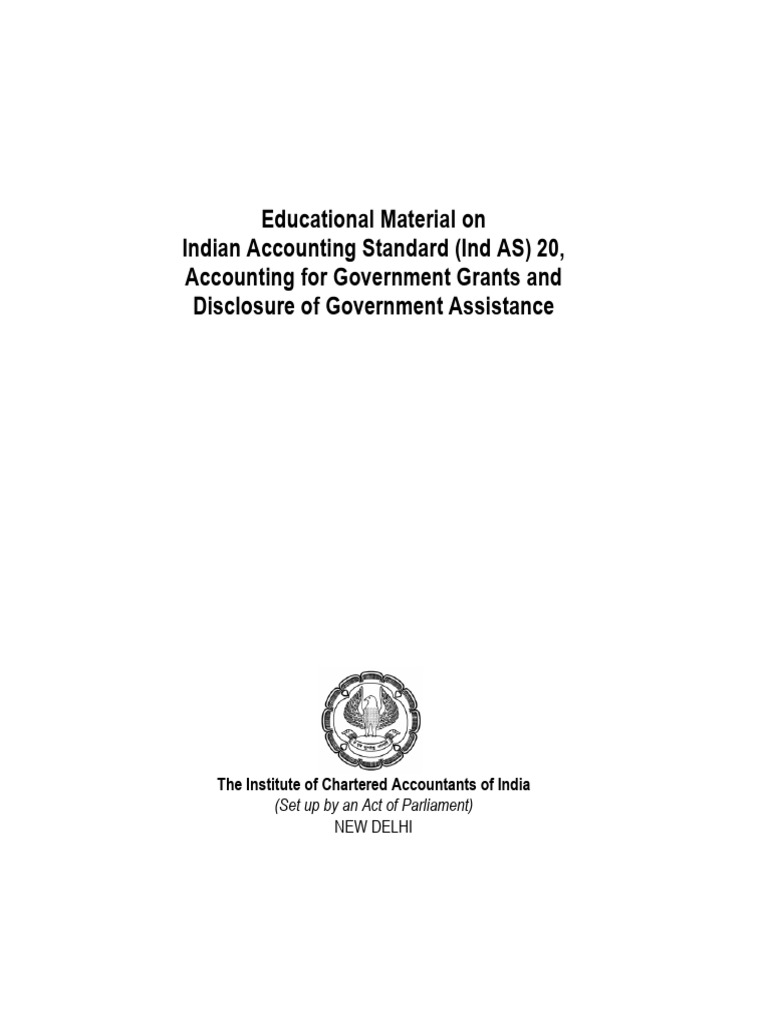 Ind As 20 | PDF | Depreciation | Expense