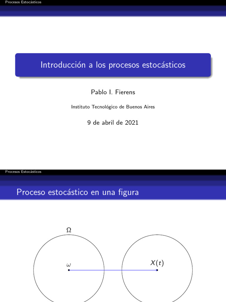 Introprocesto | PDF | Distribución normal | Proceso estocástico