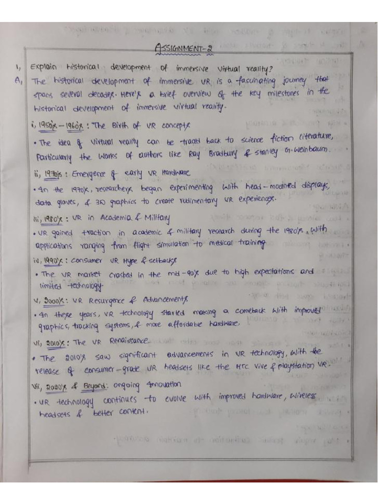 VR Assignment-2 | PDF