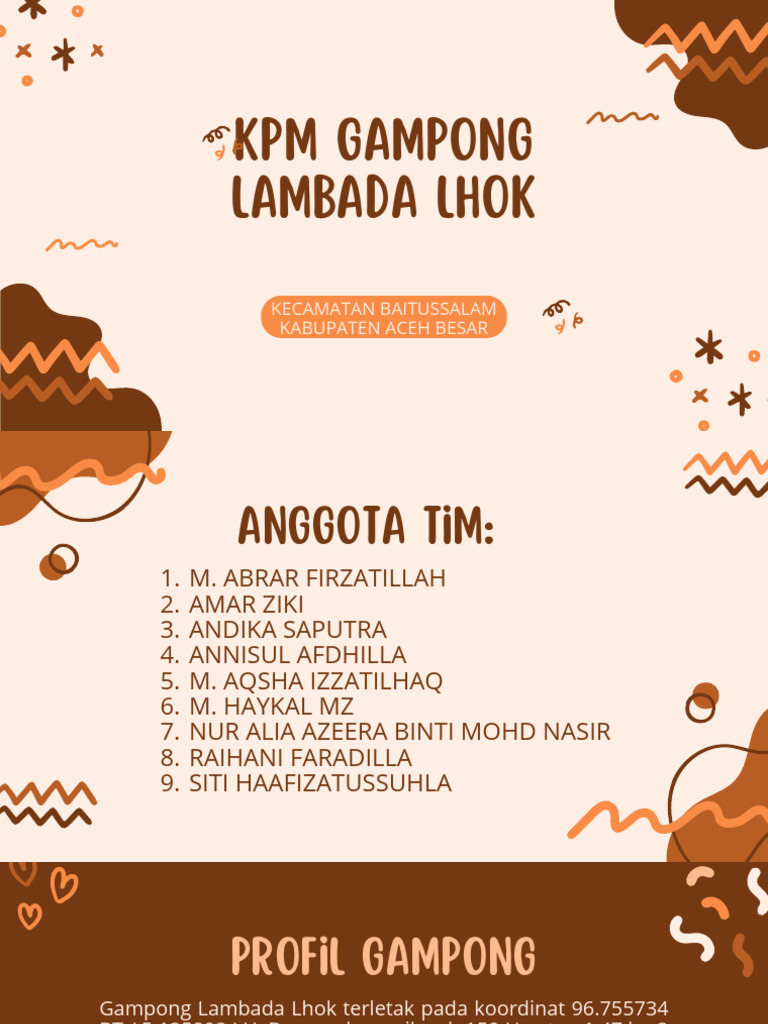 Presentasi KPM Lambada Lhok | PDF