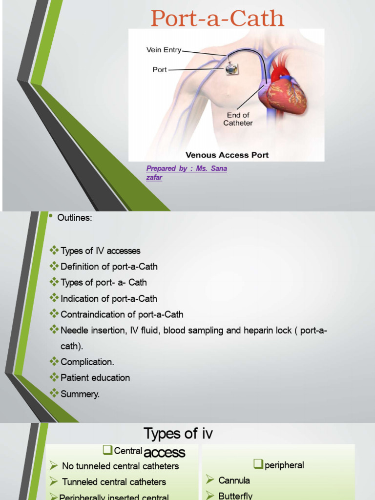 Port-A-Cath-190315192153-Converted (1) - 053529 | PDF | Intravenous ...