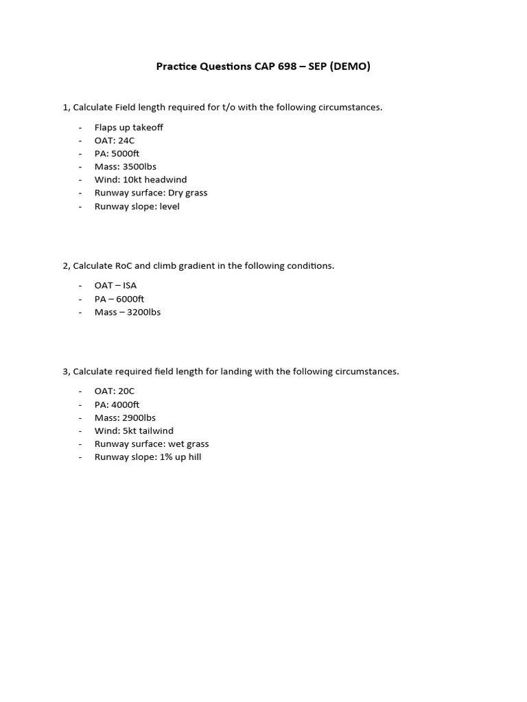 261 Practice Questions CAP 698 Demo | PDF | Computers