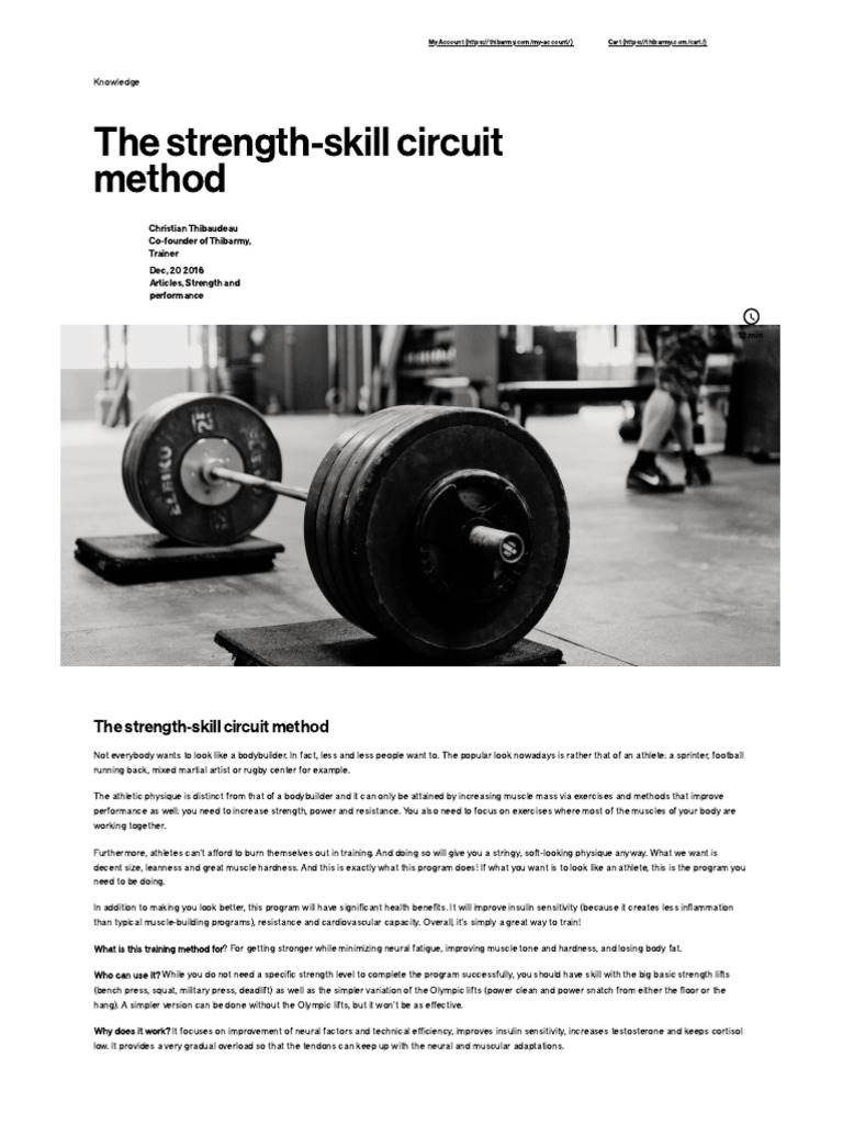 The Strength-Skill Circuit Method | PDF | Strength Training | Muscle Hypertrophy
