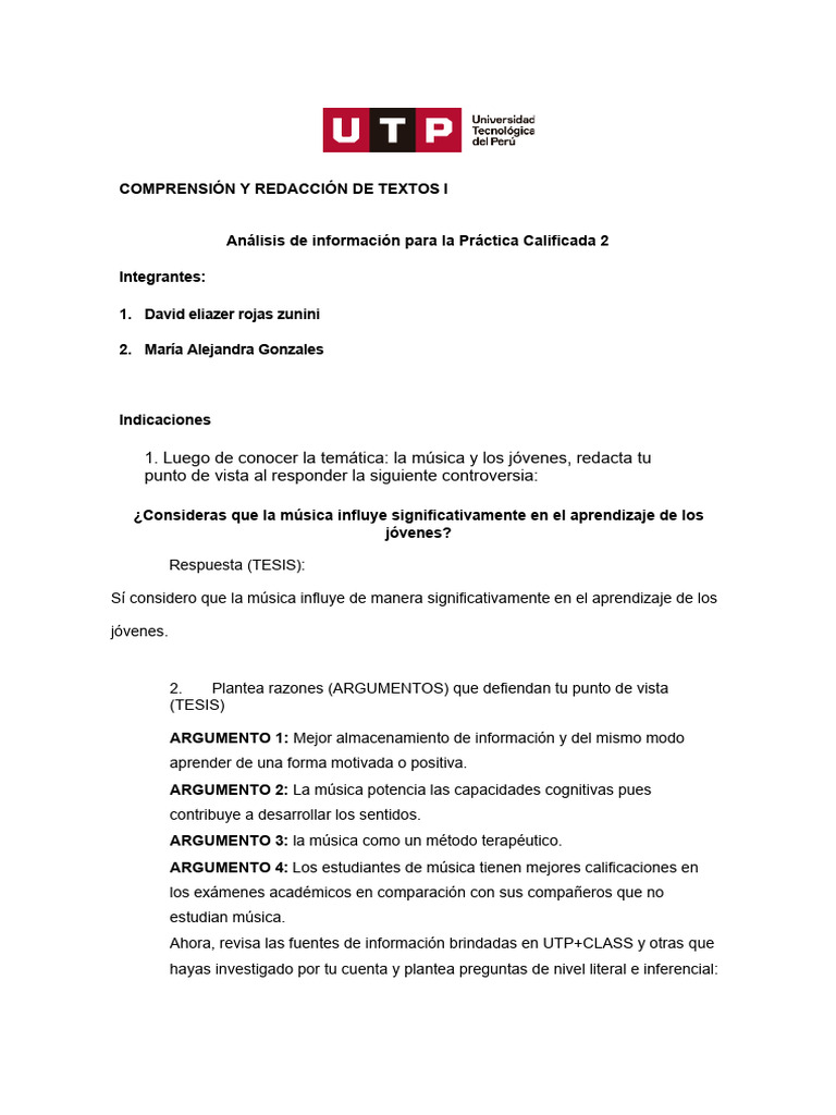 4 - Manejo de Fuentes - PC2-1 | PDF | Aprendizaje | Ciencia cognitiva
