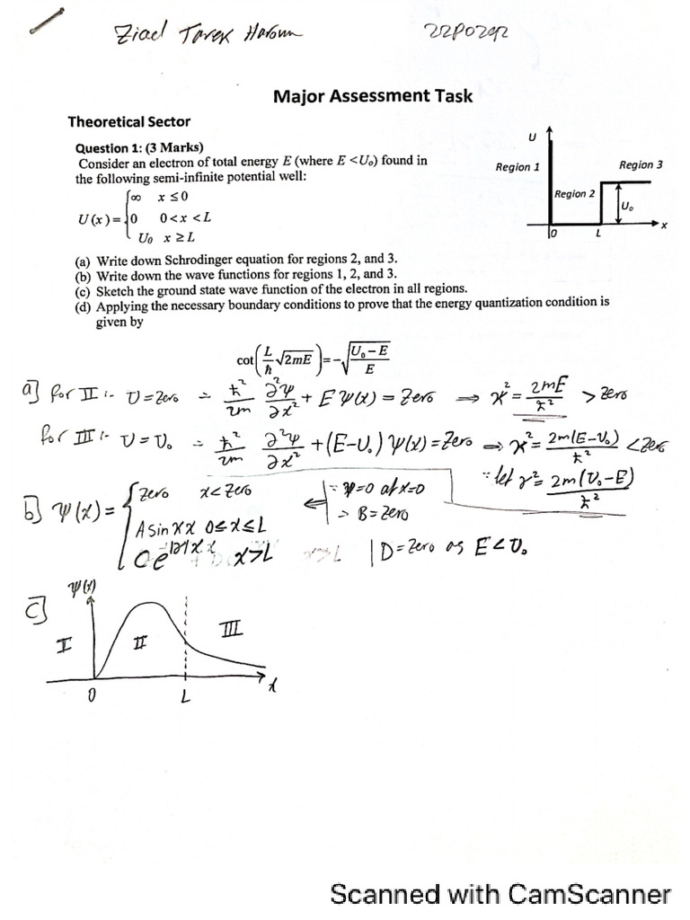 22P0292 PHM121 Major Task | PDF
