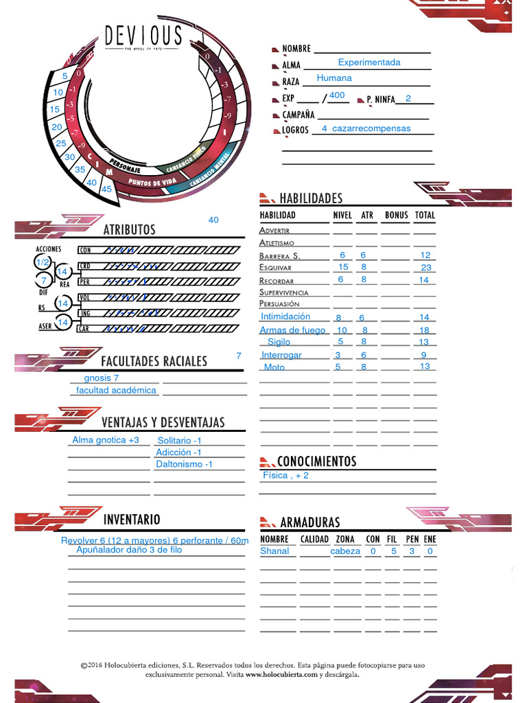 Ficha Devious Libro | PDF