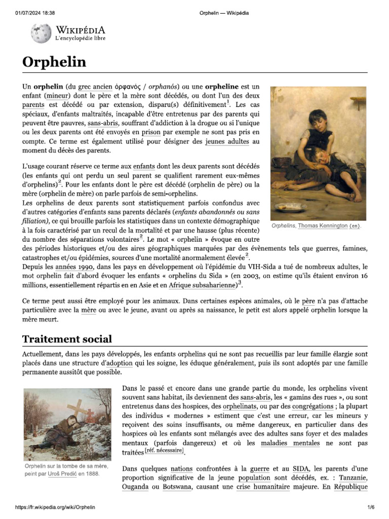 Orphelin | PDF