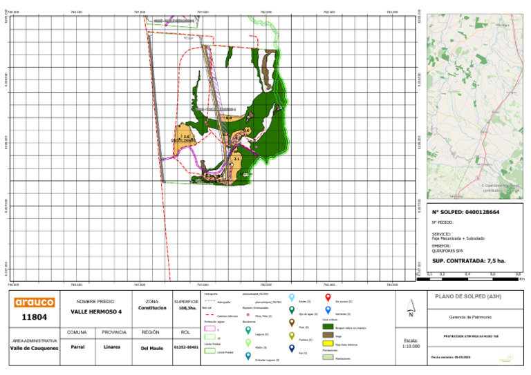 N° SOLPED: 0400128664: 11805 - Valle Hermoso 3 | PDF