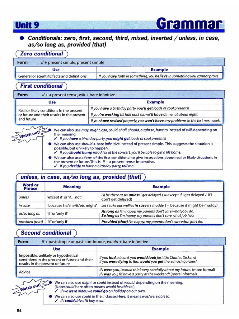 Unit 9 - Conditionals | PDF