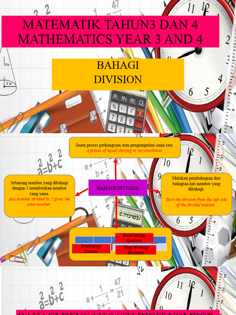 BAHAGI DIVISION (Autosaved) | PDF | Arithmetic | Elementary Mathematics